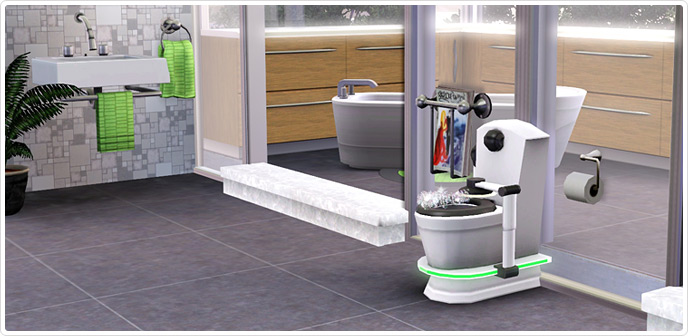Uber Sani-Sim Toilet - Store - The Sims™ 3