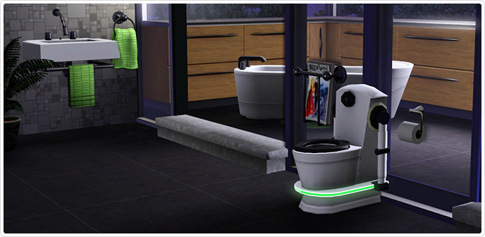 Uber Sani-Sim Toilet - Store - The Sims™ 3