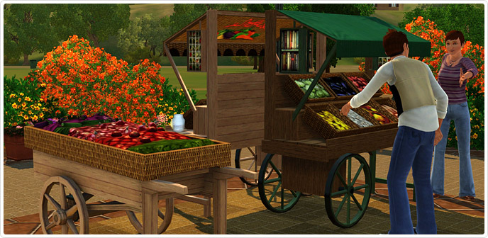Humble Harvest Stands - Store - The Sims™ 3