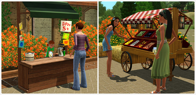 Humble Harvest Stands - Store - The Sims™ 3